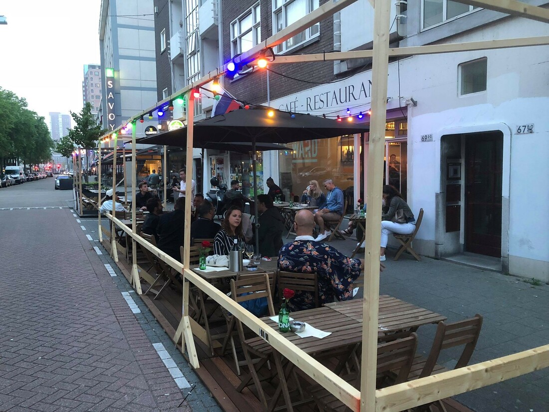 Rotterdamse terrassen breiden weer uit met terrasvlonders - De Buik van ...